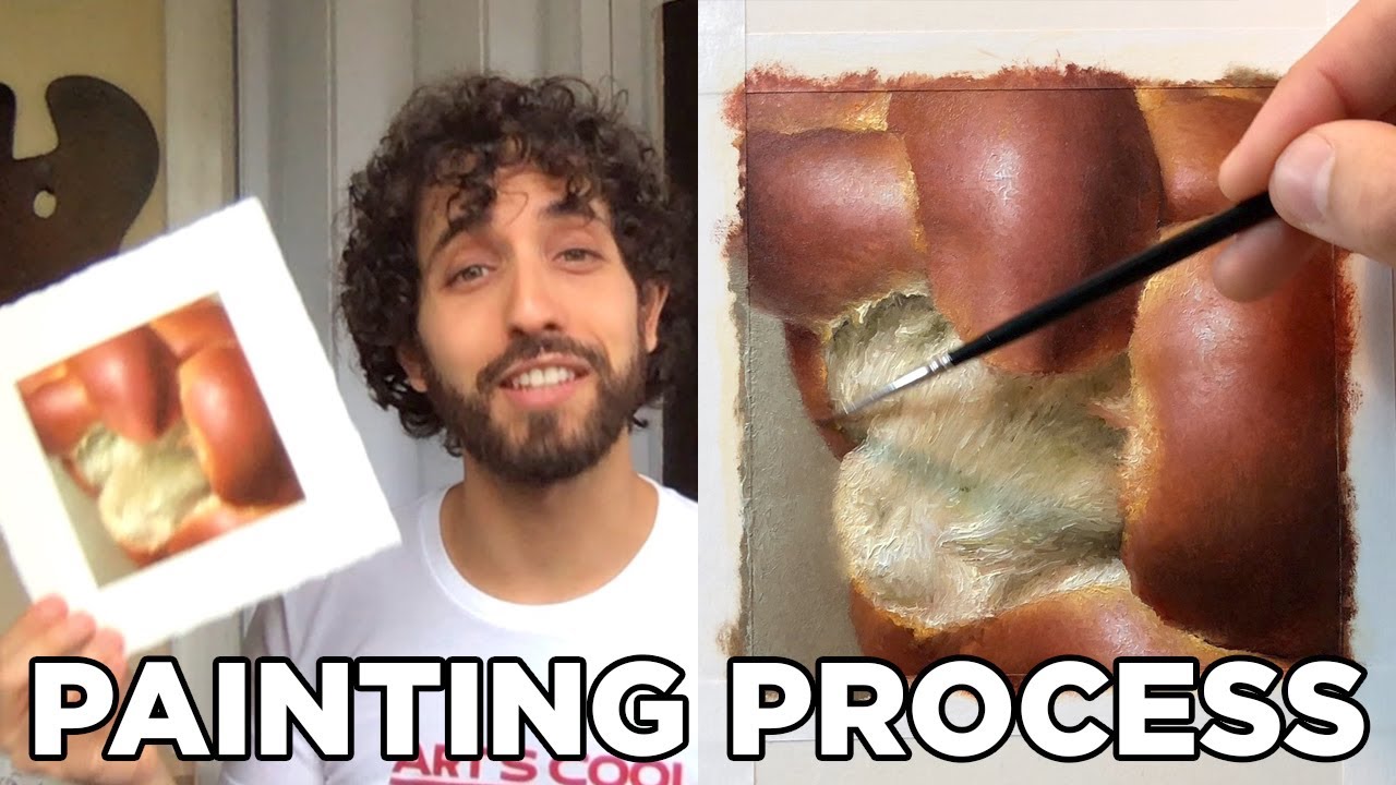 How I Paint Challah Bread in Oil | "Annunciation" - YouTube