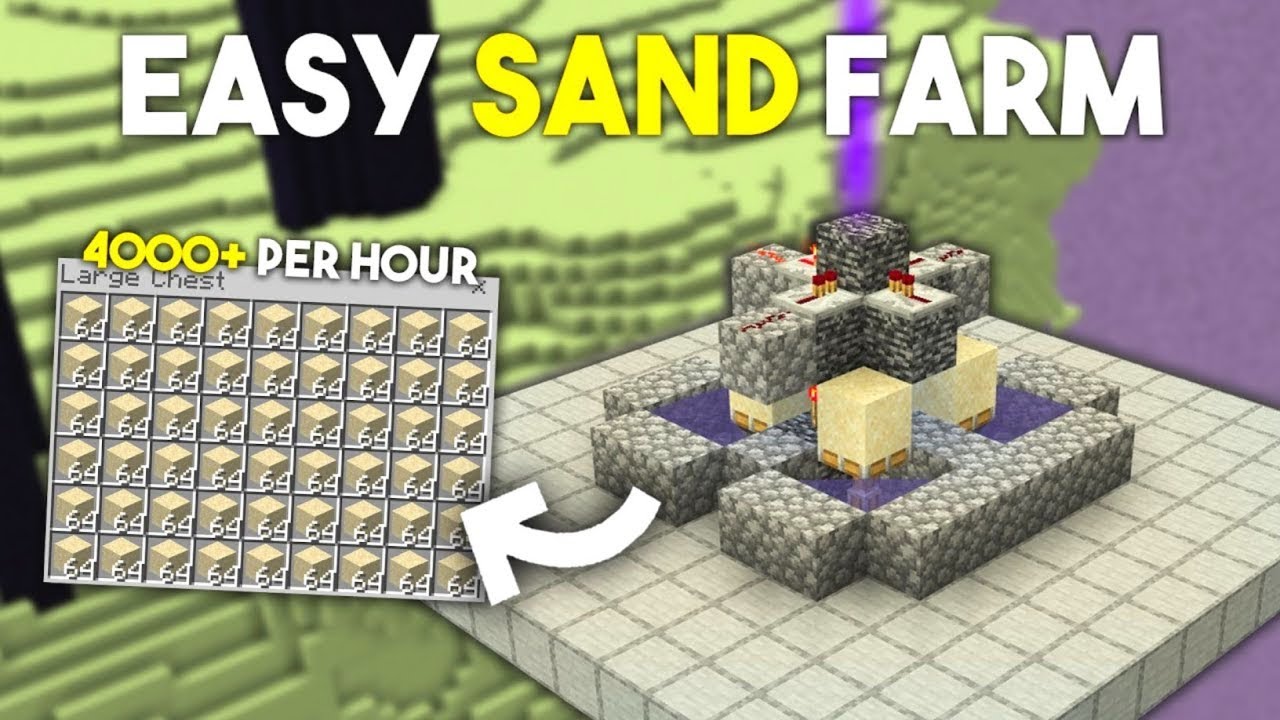 SAND FARM 1.19+ - Minecraft Bedrock and Pocket Edition (Duplication ...
