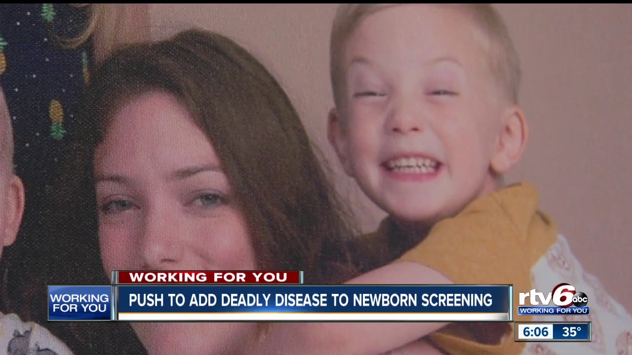 Push to add deadly disease to newborn screening - YouTube