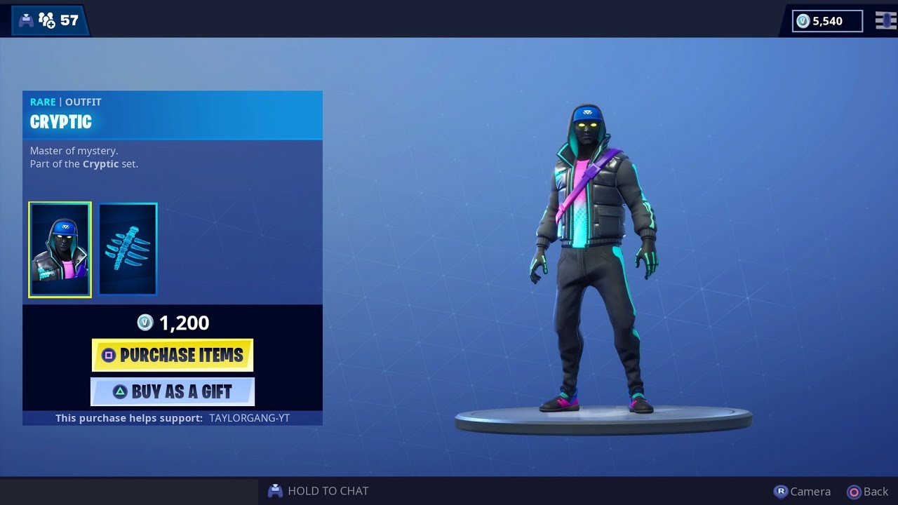 Fortnite Item Shop *New* CRYPTIC Skin! ENIGMA Wrap! MIME TIME Emote ...