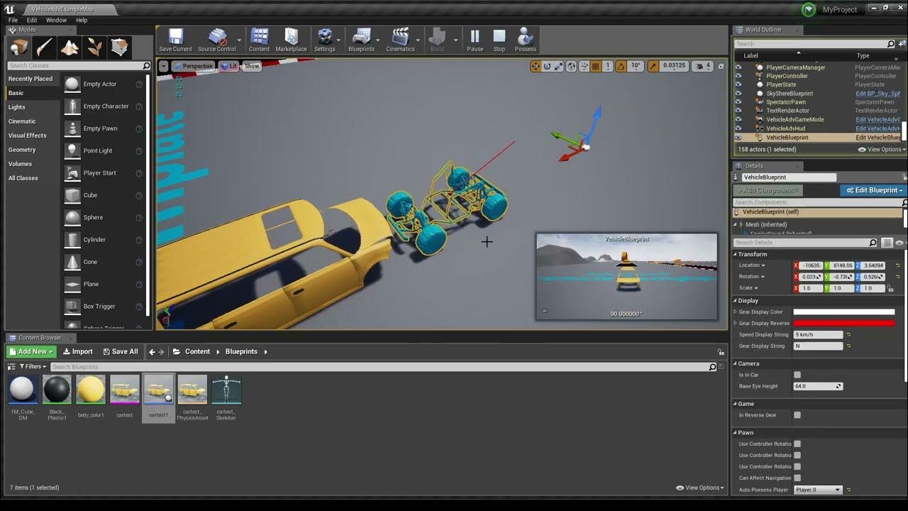 UE4 Car Damage with multiple morphs - YouTube