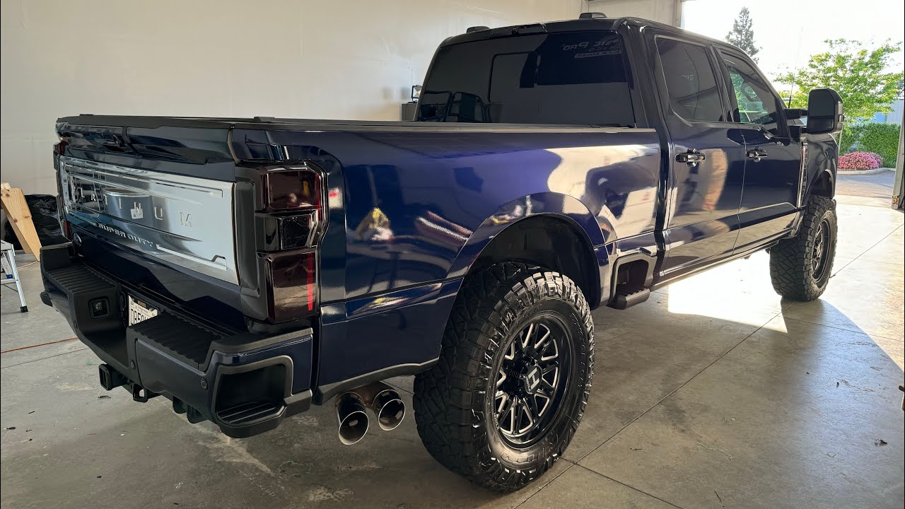 Making This plain F350 Stand Out, Two Tone Vinyl Wrap - YouTube