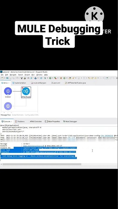 Mule Debugging Trick | #mulesoft | Mule Integration #shorts #shortvideo #mules - YouTube