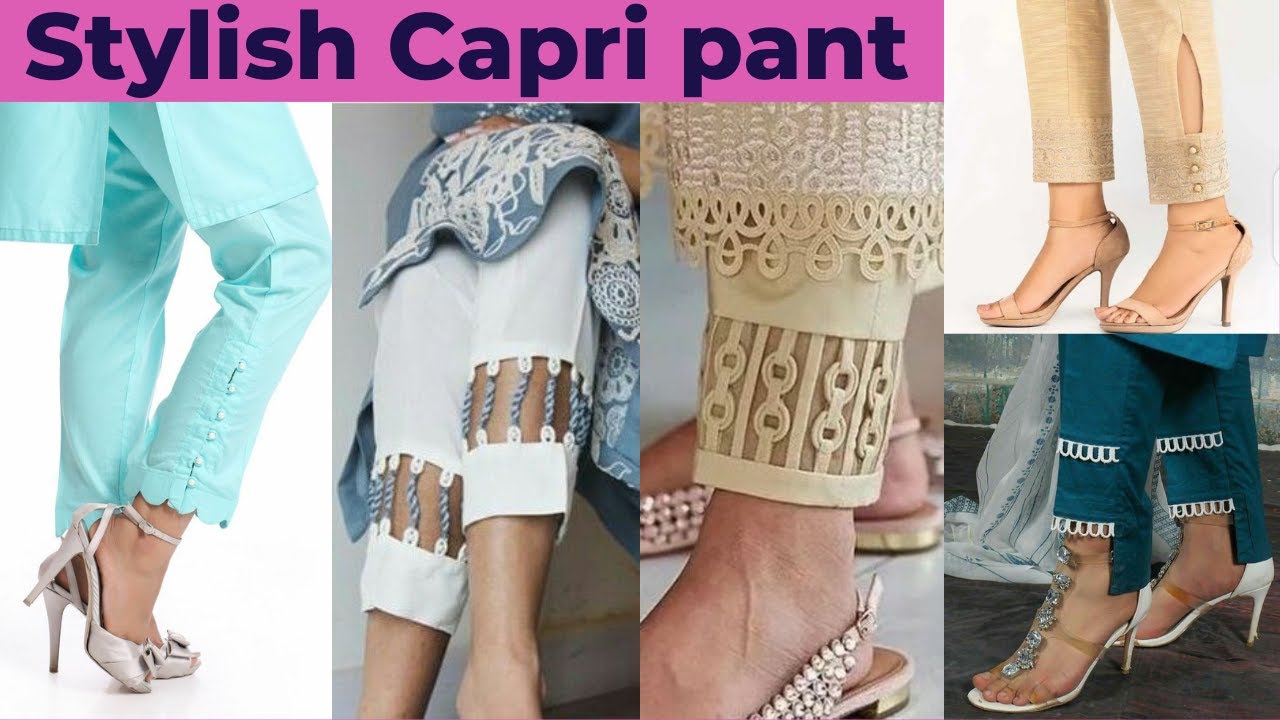 Capri pant new design | Stylish capri trouser ideas - YouTube