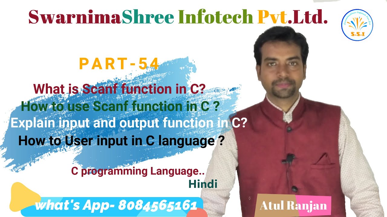 What Is Scanf In C With Example Part 54 YouTube What Is Scanf In C With Example Part 54 YouTube