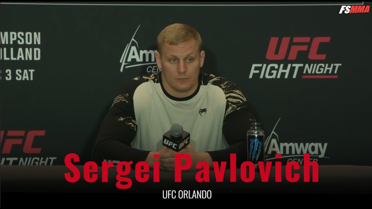 Sergei Pavlovich UFC Orlando full pre-fight media day interview - YouTube