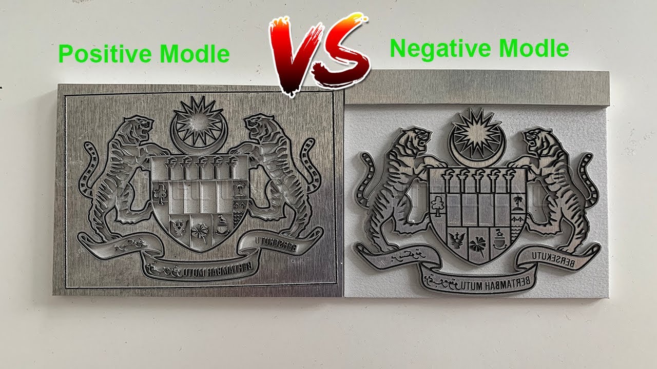 Tutorial for 3d fiber laser deep engraving metal Positive Negative ...