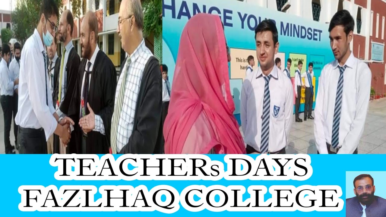 Celebrateing Teachers Day Fazle Haq College Mardan||Jk khan - YouTube