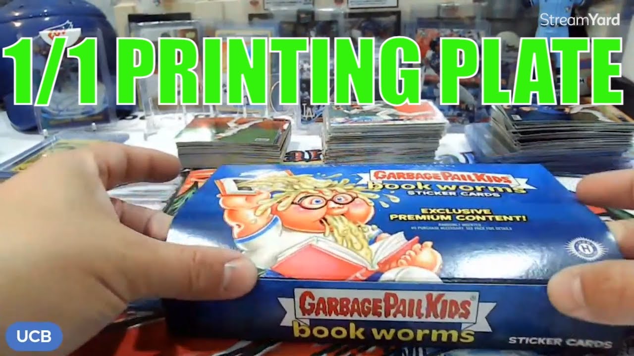 GPK Printing Plate! 1/1 - Garbage Pail Kids Book Worms! Big HIT!! - YouTube