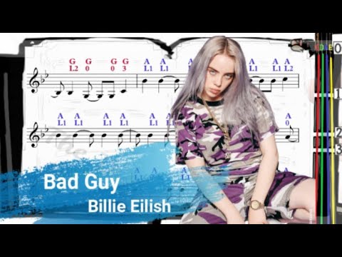Bad Guy | Billie Eilish | Violin SHEET MUSIC [With Fingerings] [Level 3 ...
