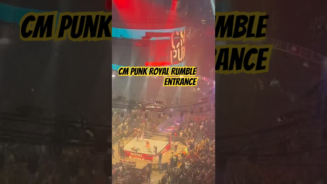 Cm Punk Royal Rumble Entrance #cmpunk #wwe #wwf #royalrumble #aew # ...