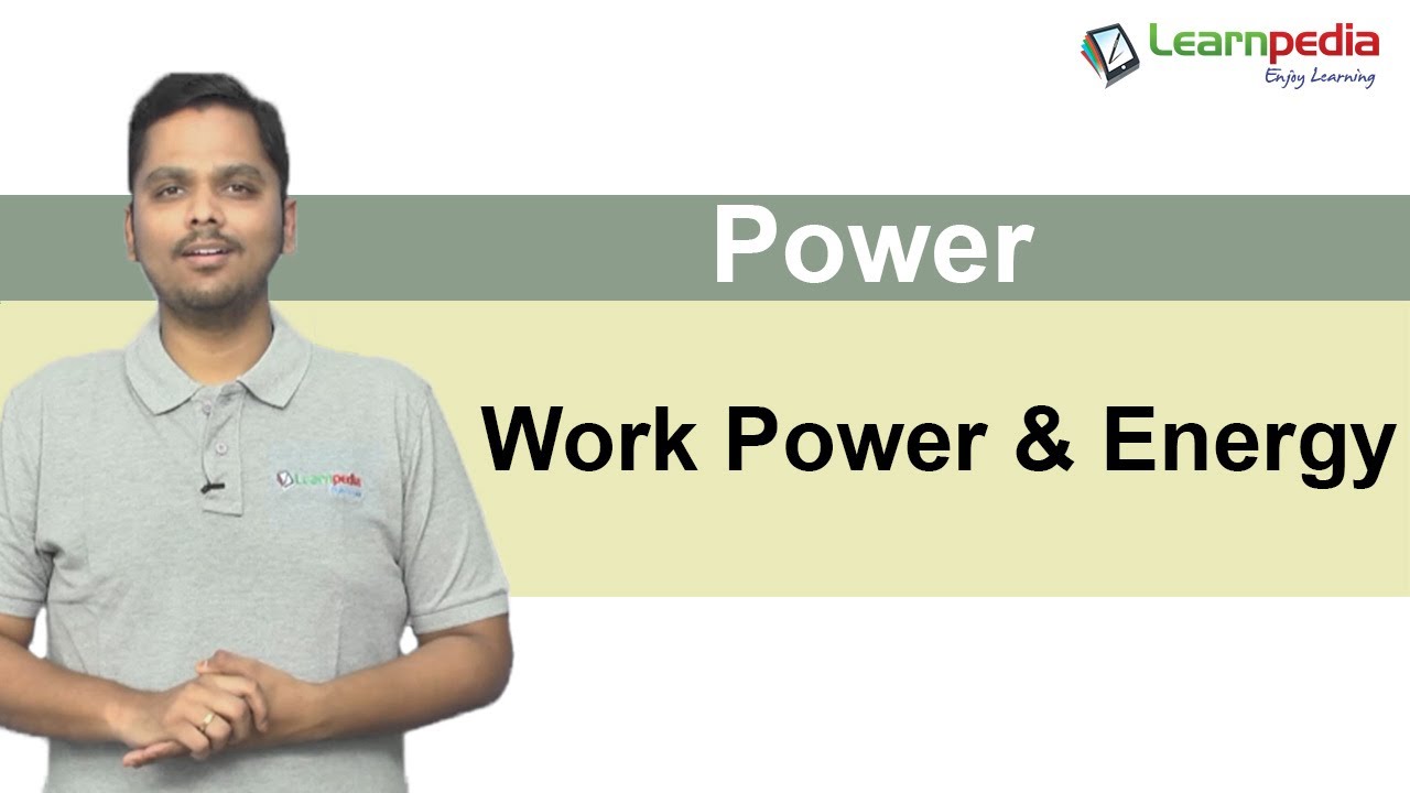 Know more about Power.JEE Physics XI Work Power & Energy - YouTube