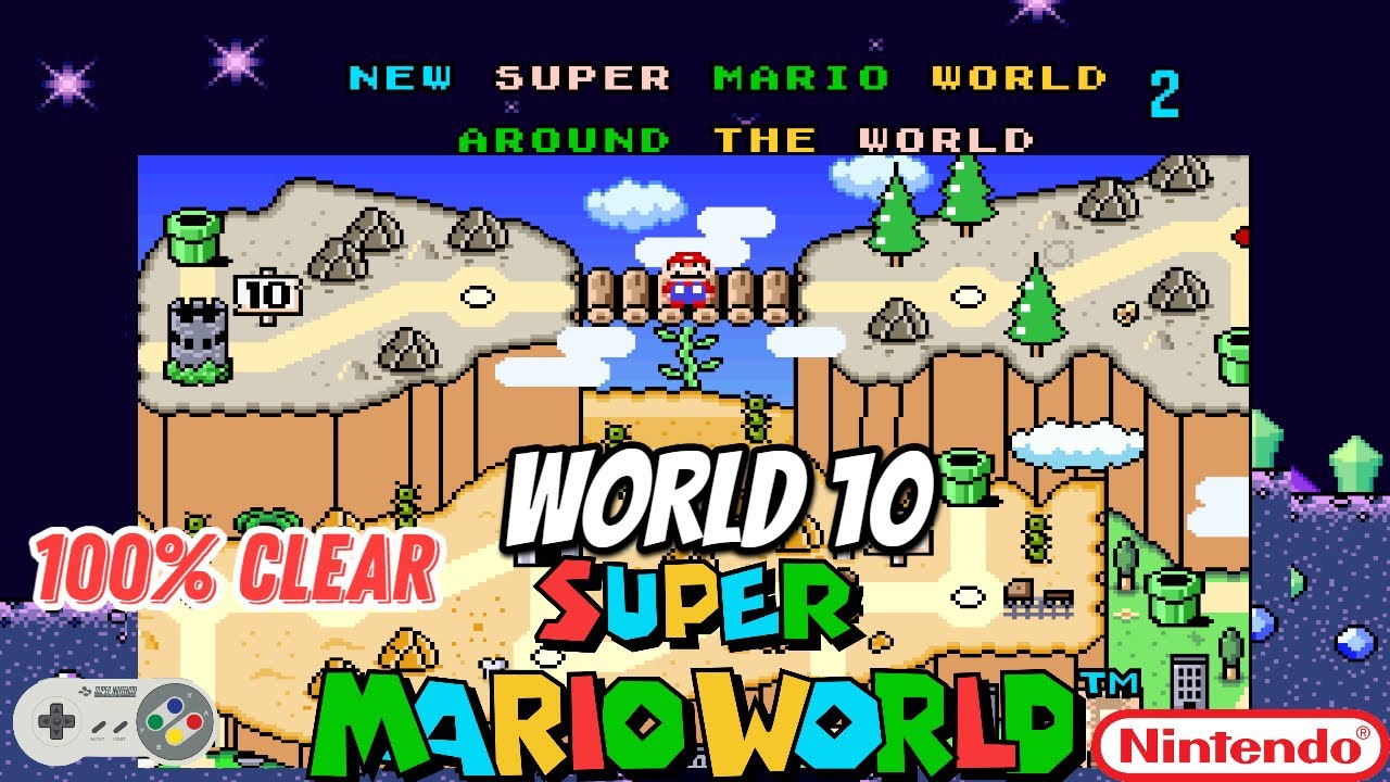 New Super Mario World 2 - Around The World 10 (100% completion) - YouTube