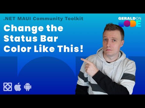 Change Status Bar Color for Android and iOS in .NET MAUI