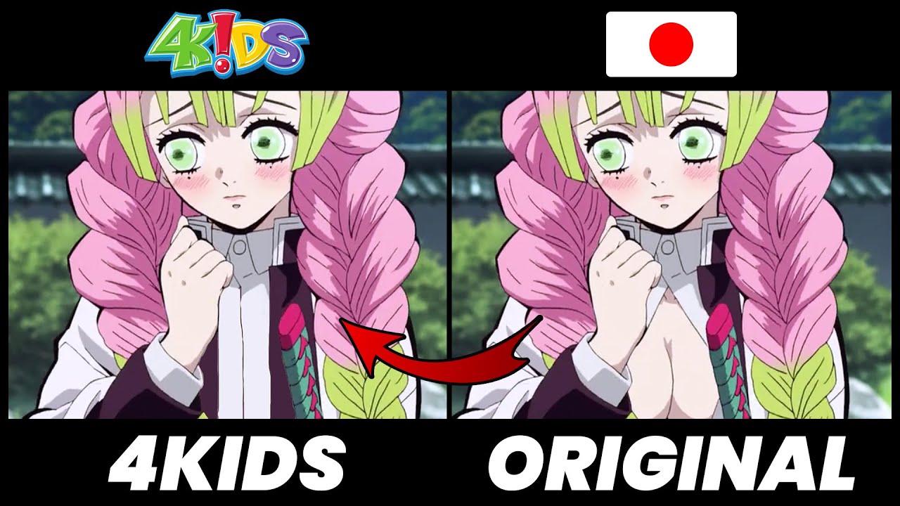 4KIDS CENSORSHIP in Anime DEMON SLAYER | Part 3 - YouTube
