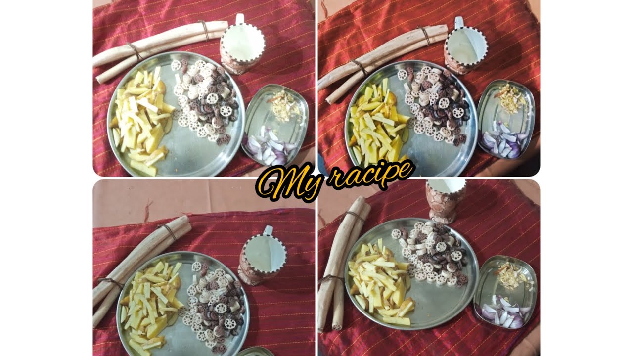 My racipe || Lotus stam (stick) || Authentic recipe|| Potatoes chili ...