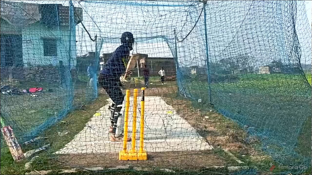 batting in nets | net practice batting | U-23 player piyush - YouTube