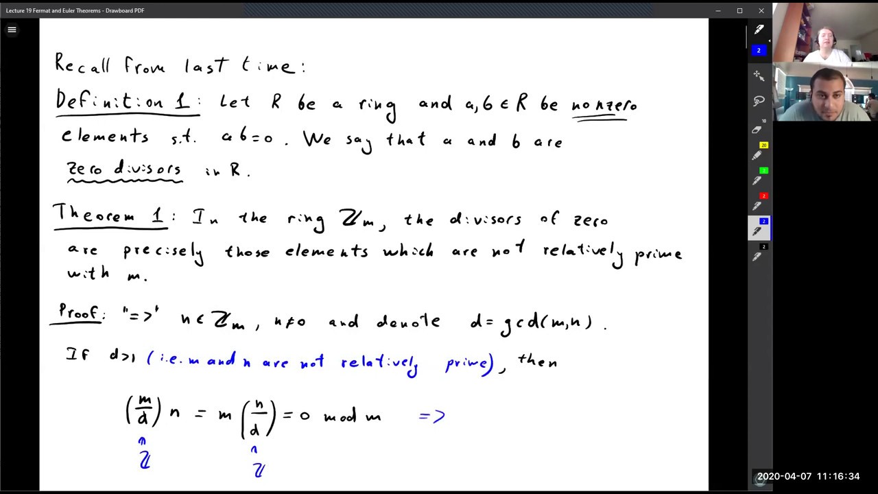 Math-113 Intro Abstract Algebra, Lecture 19 - YouTube