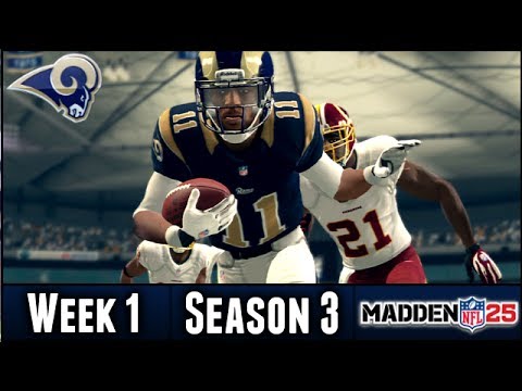 Madden 25 Rams Connected Franchise: Week 1 vs Redskins (Season 3) - YouTube