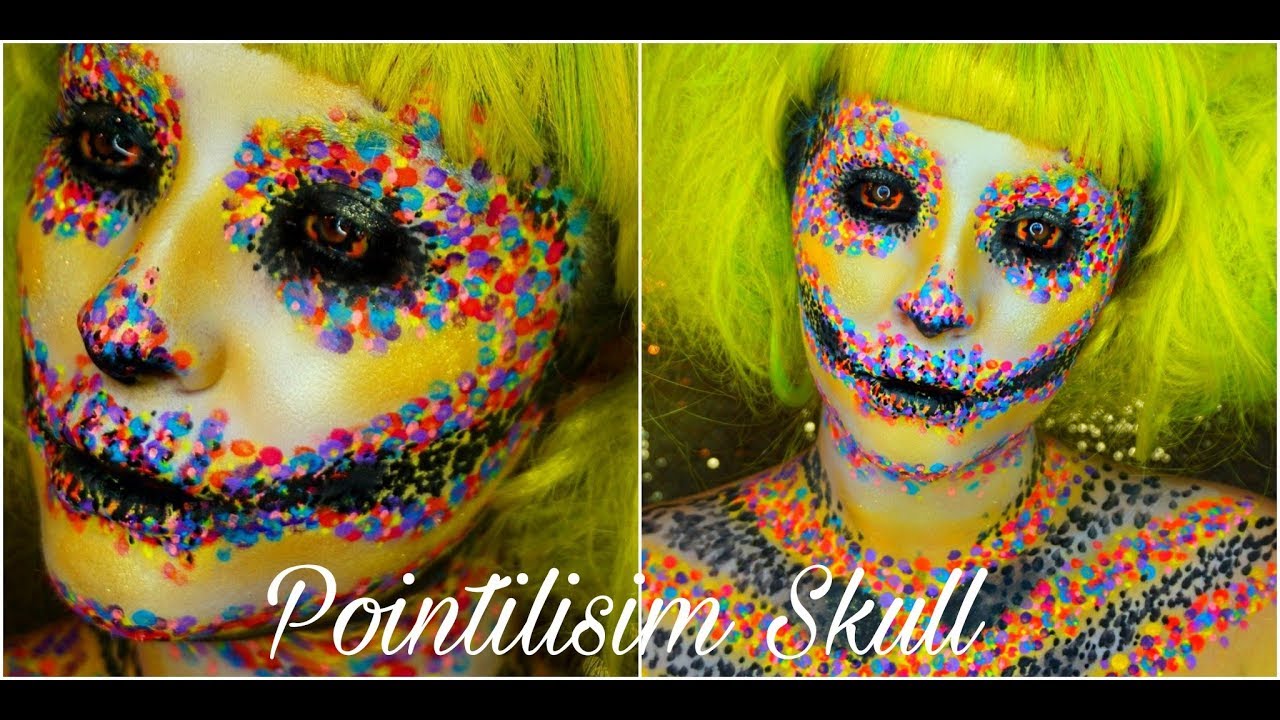 POINTILLISM SKULL💀💛| ART INSPIRED| DEHSONAE - YouTube