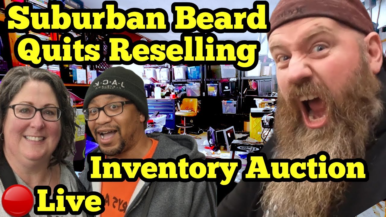 LIVE Online Auction Closing TONIGHT! Reseller Inventory Liquidation @SuburbanBeard - YouTube