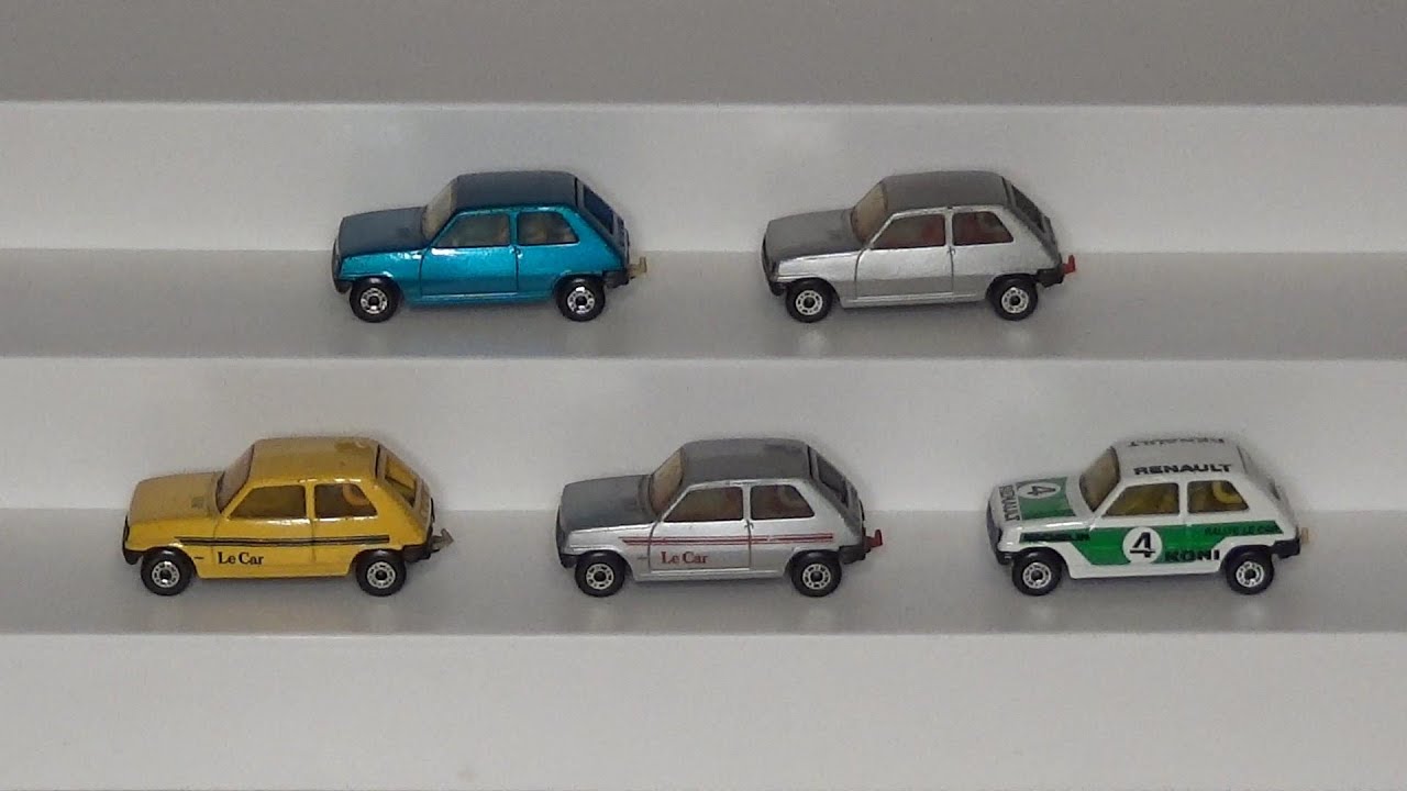 Lesney Matchbox number 21 - Renault 5TL - all 5 main variations - YouTube