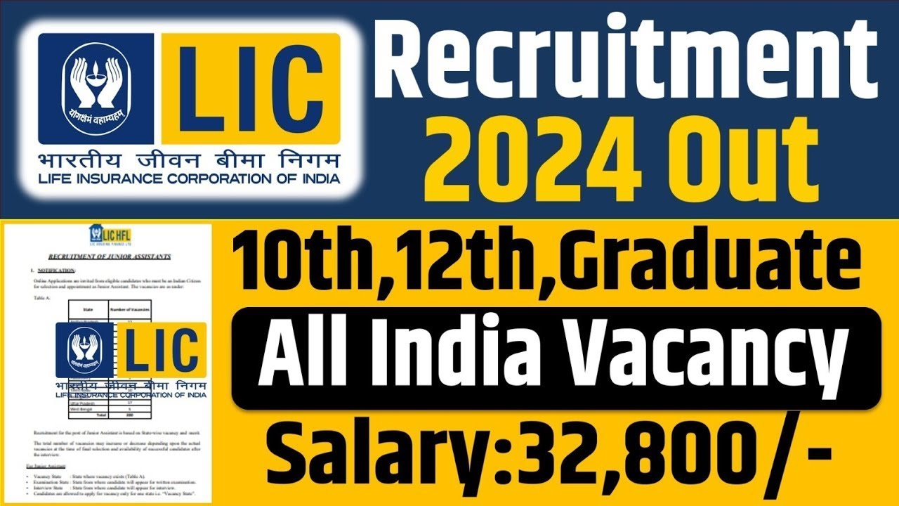 LIC Recruitment 2024 | LIC Vacancy 2024 | LIC Jobs 2024 | Apply Online ...