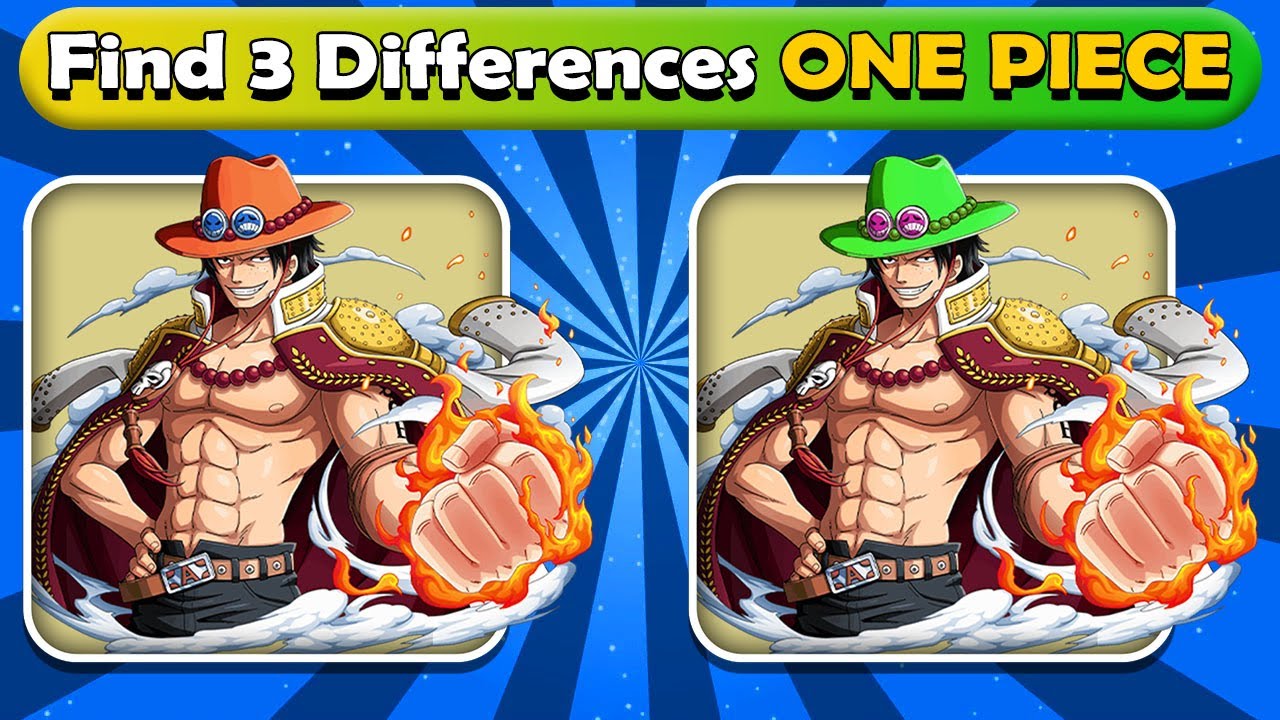 Guess the Real ONE PIECE Characters BY Finding 3 Differences | ONE ...