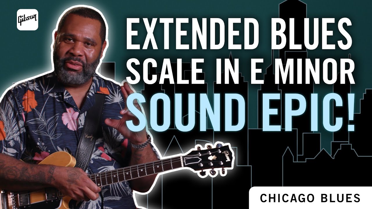 How To Play The Extended Blues Scale In E Minor - YouTube