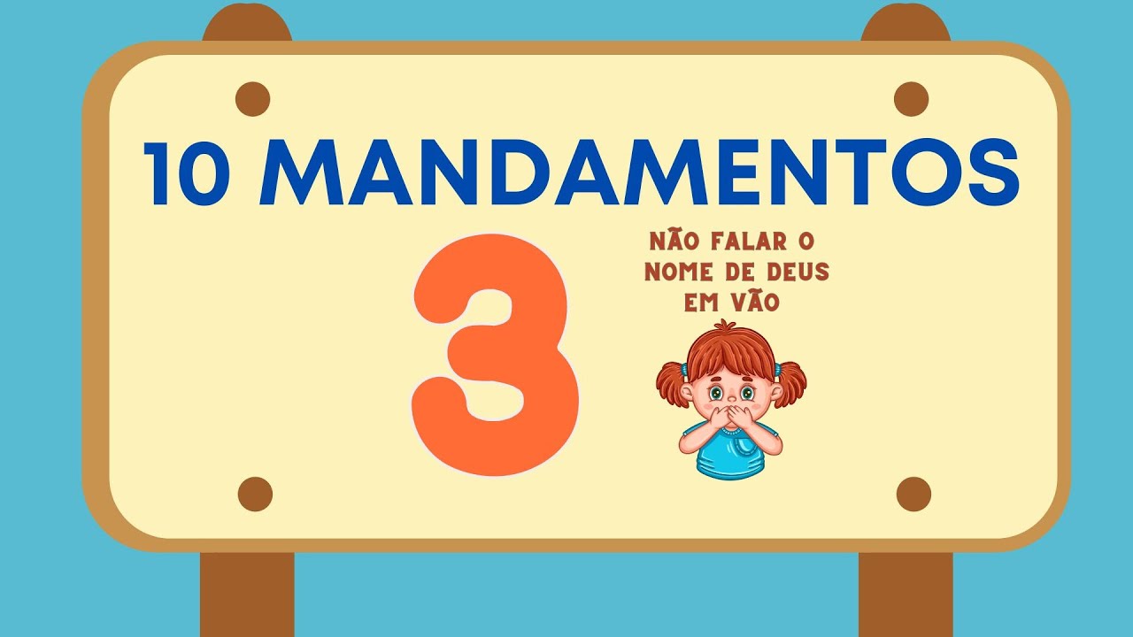 Os 10 mandamentos - O terceiro mandamento | Desenho para crianças - YouTube