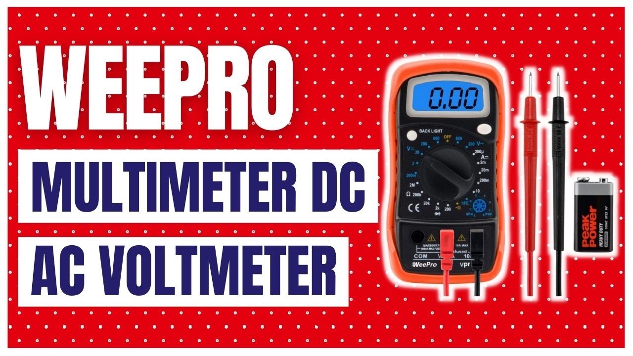 WeePro Vpro850L Digital Multimeter DC AC Voltmeter - YouTube