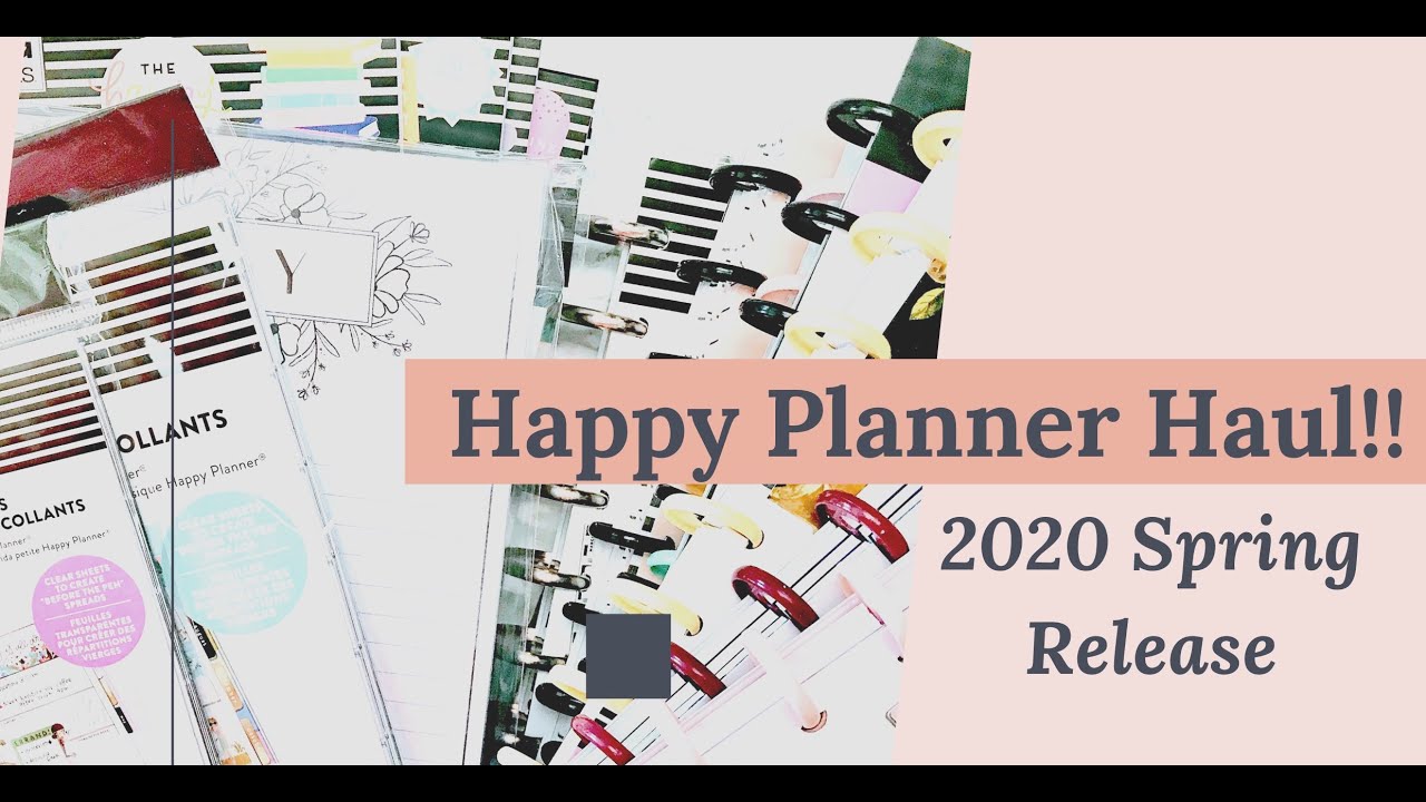Happy Planner Haul//2020 Spring Release - YouTube