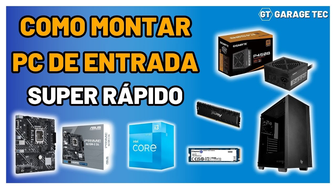 Como montar PC de Entrada, Asus H610M E D4, i3 12ª Gen, 8 GB RAM, SSD M ...
