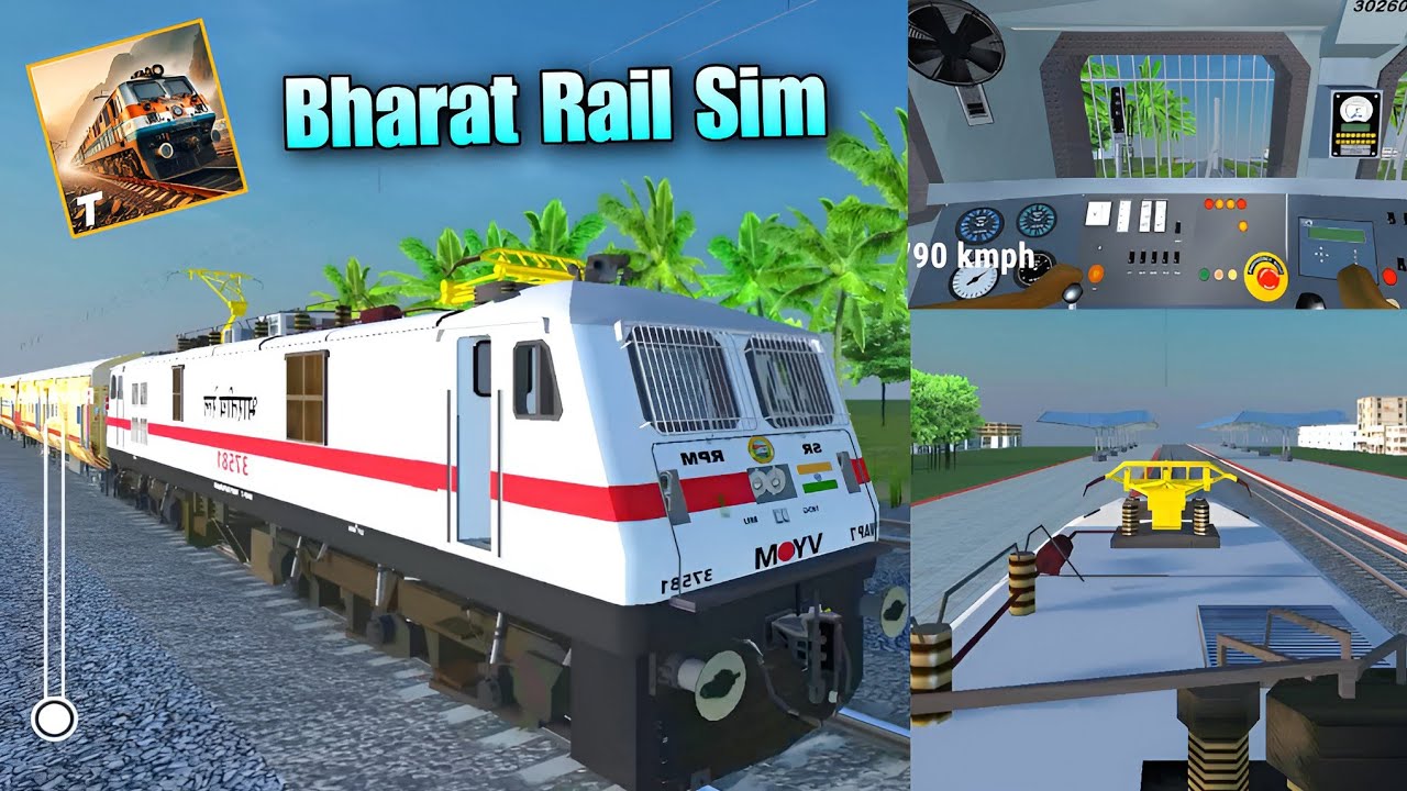 Bharat Rail Sim - Indian Rail Simulator | Android Gameplay - YouTube