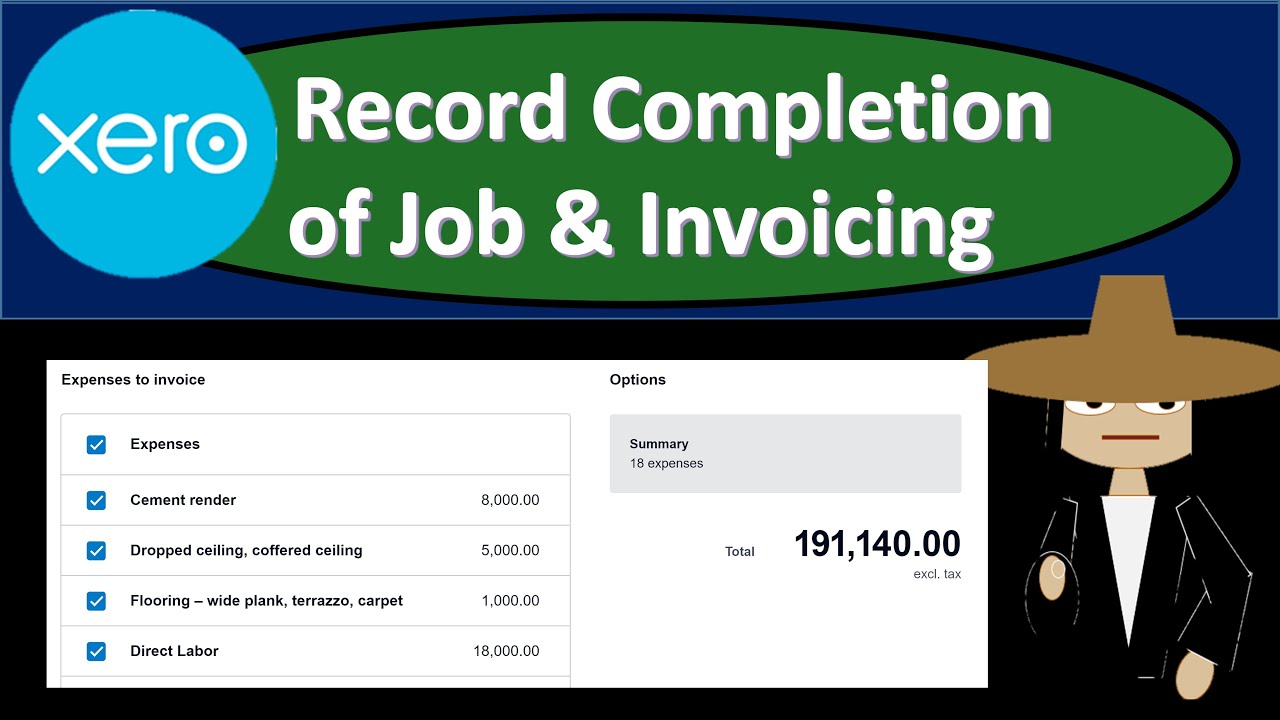 Record Completion of Job & Invoicing 550 Xero Job Costing 2020 - YouTube
