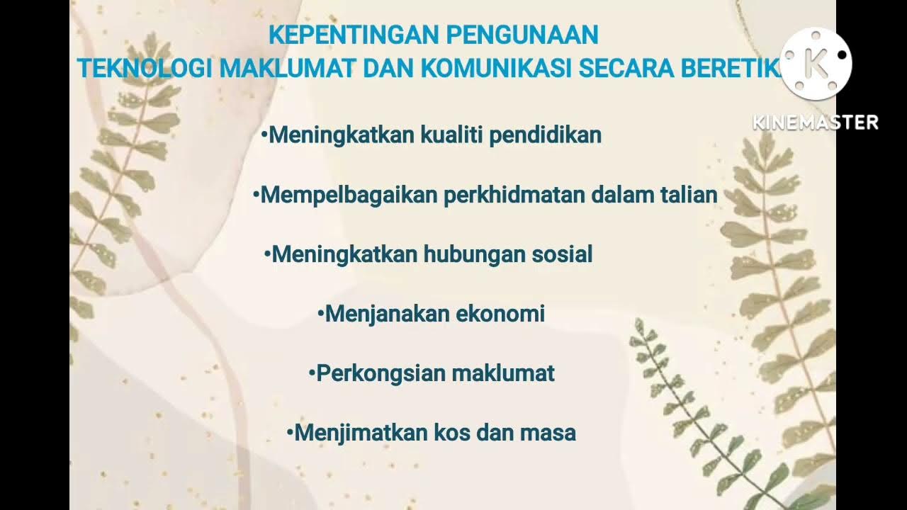 PENDIDIKAN MORAL TINGKATAN 4 UNIT 4 : PENGGUNAAN TEKNOLOGI MAKLUMAT DAN KOMUNIKASI SECARA ...