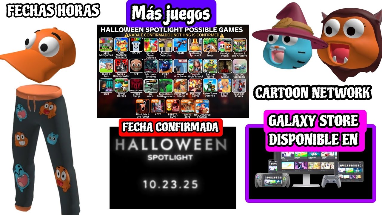 NOTICIAS DE ROBLOX, FECHA CONFIRMADA EVENTO HALLOWEEN OFICIAL, GALAXY ...