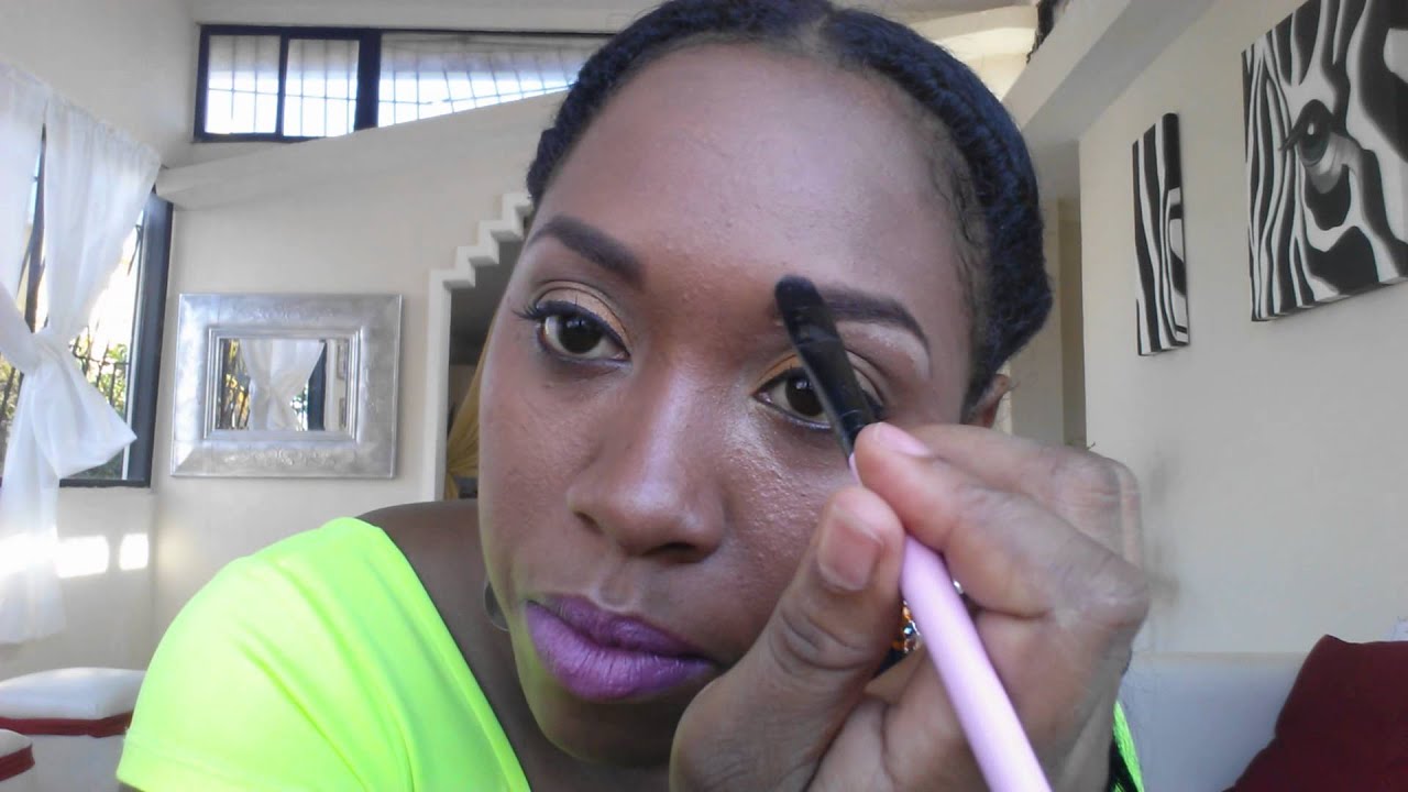 COMO PINTAR MIS CEJAS (PASO A PASO) - YouTube