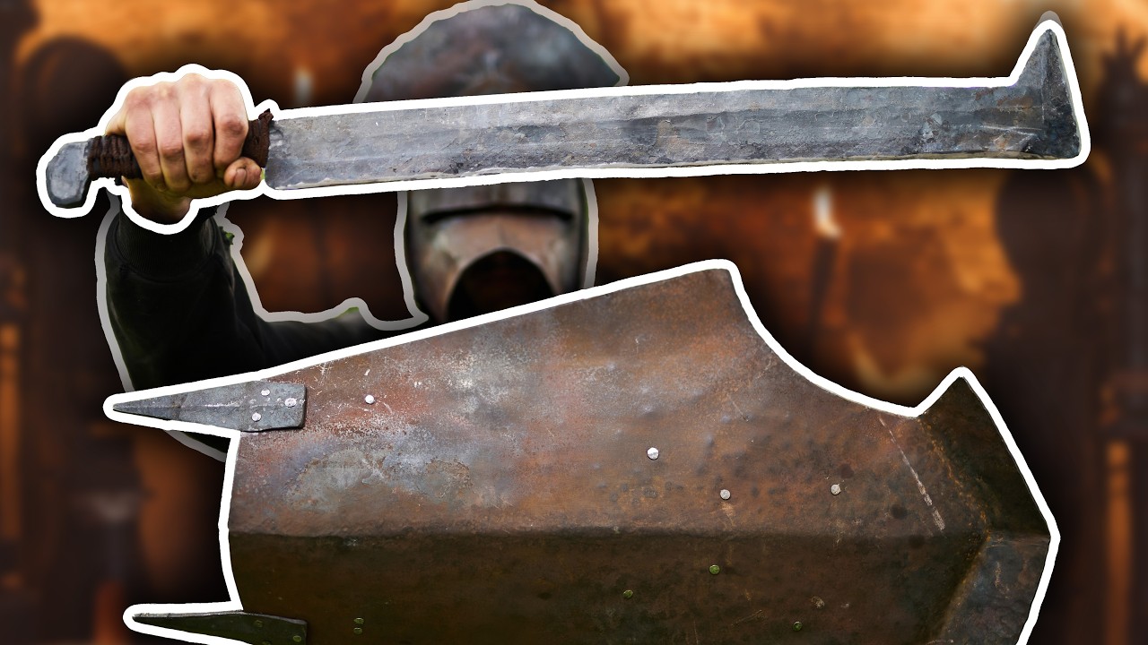 Forging the Uruk-Hai Sword and Shield from Lord of the Rings - YouTube