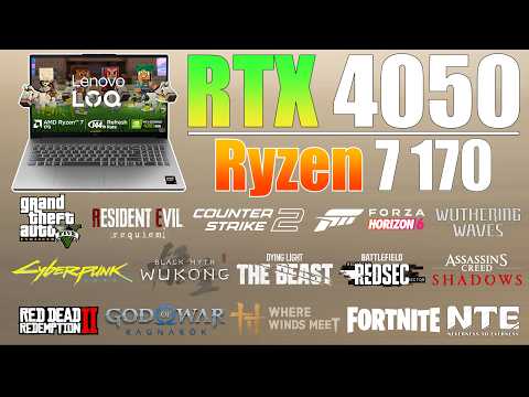 Lenovo LOQ RTX 4050 + Ryzen 7 170 – Worth Buying? (18 Games Tested)