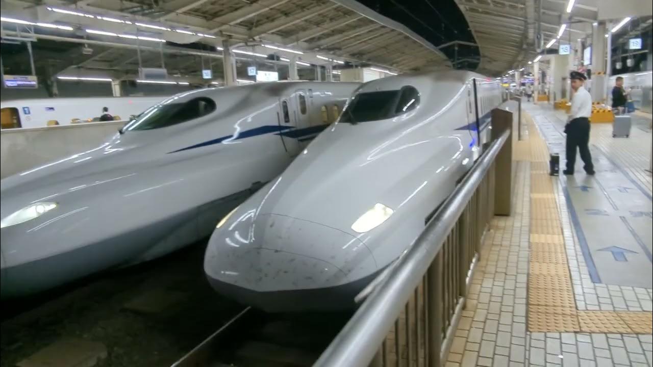 2024年8月17日東海道新幹線東京(駅)19番線N700S(系)·J38編成運行(回送列車)回送1756A→95Aのぞみ95号 18番線N700系a·X80編成運行93Aのぞみ93号(再掲載 ...