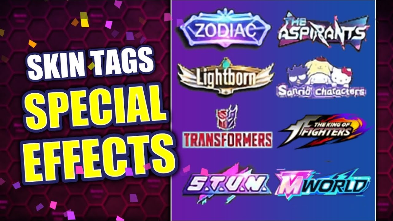 SPECIAL SKIN TAG EFFECTS FOR COMPLETED SETS - YouTube