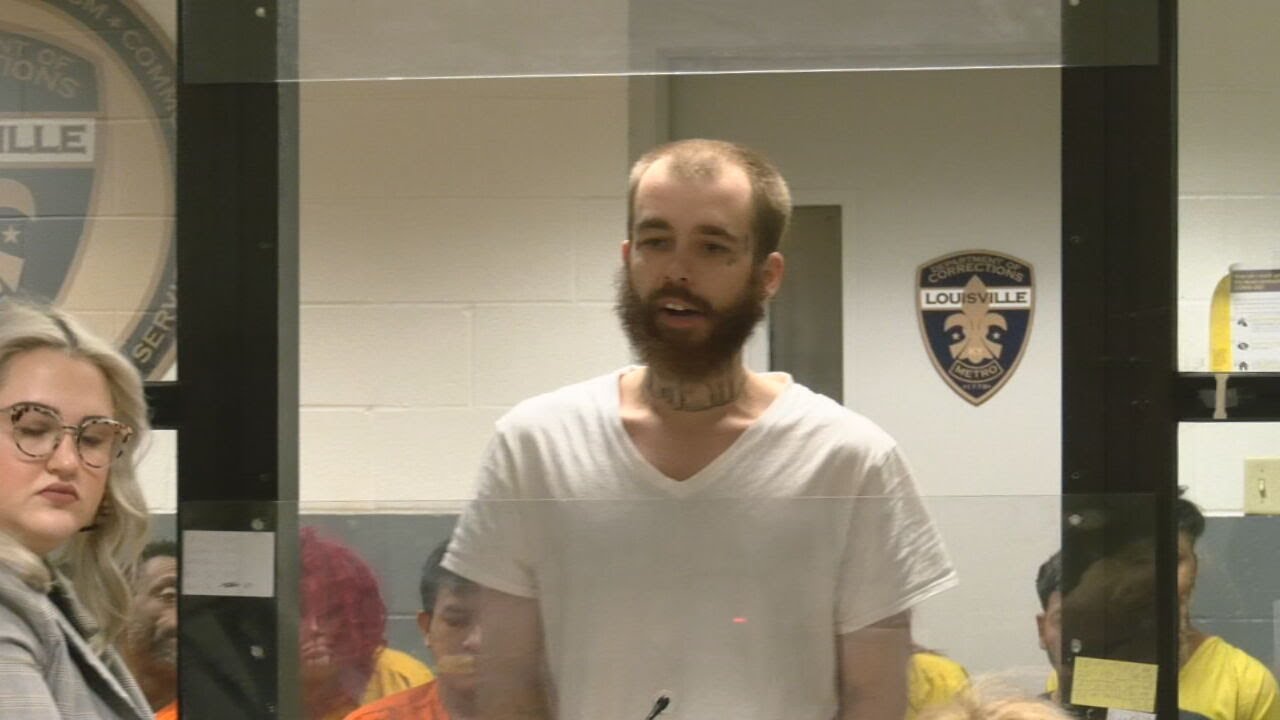 Josh Young accused of Louisville shooting, ramming police vehicle - YouTube