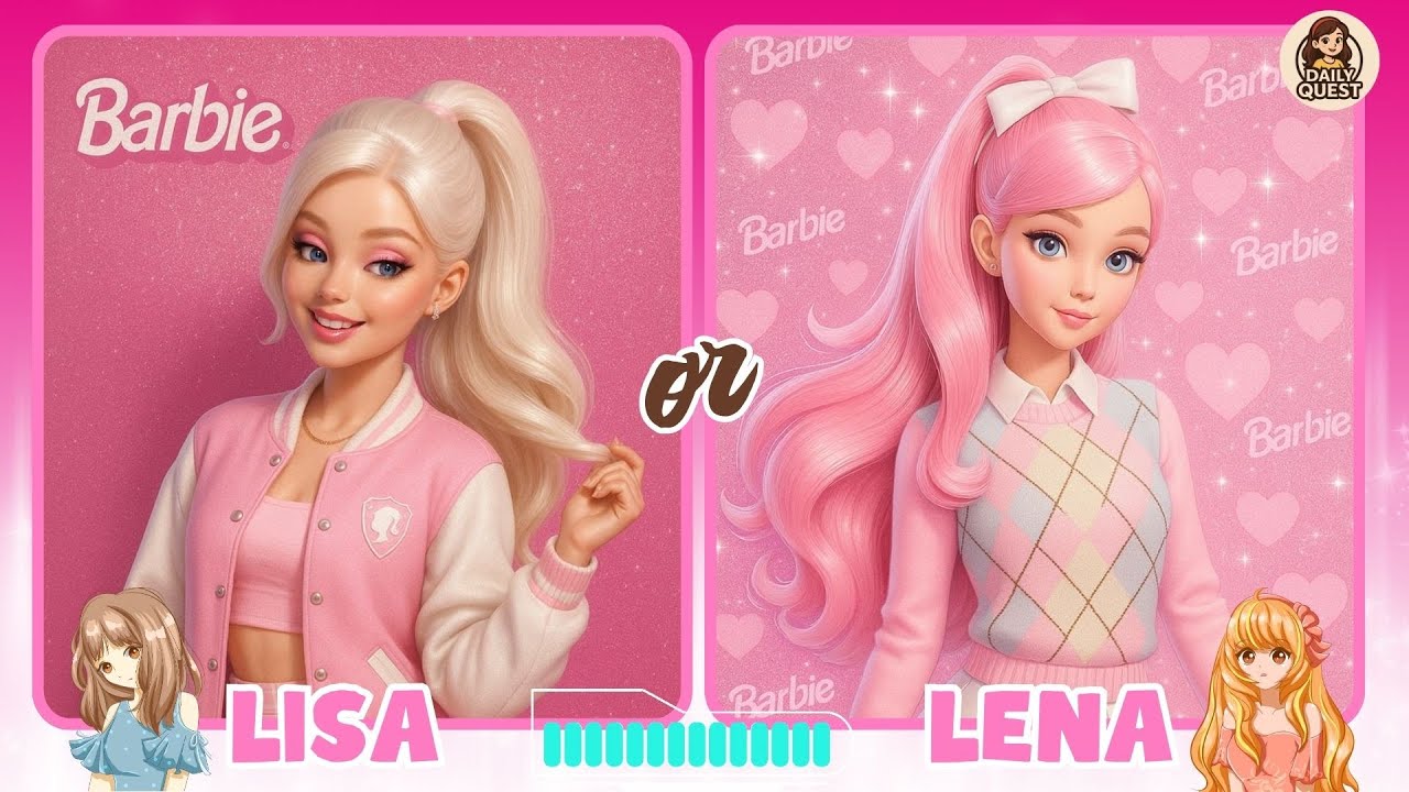 Lisa or Lena Barbie Edition 💖 #lisaorlena #trending #lisa #fyp #lena # ...