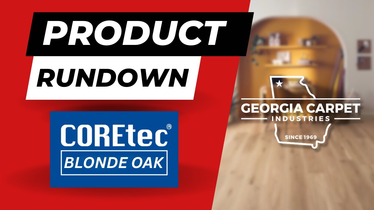 COREtec Premium Soft Step 9" VV810 Blonde Oak Luxury Vinyl Plank - YouTube