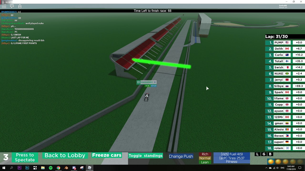 ROBLOX Racer Manager League - Race Finish Line - YouTube