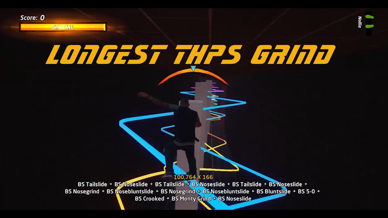 Longest THPS Grind?? - Evergrind - XBox Create-A-Park - YouTube