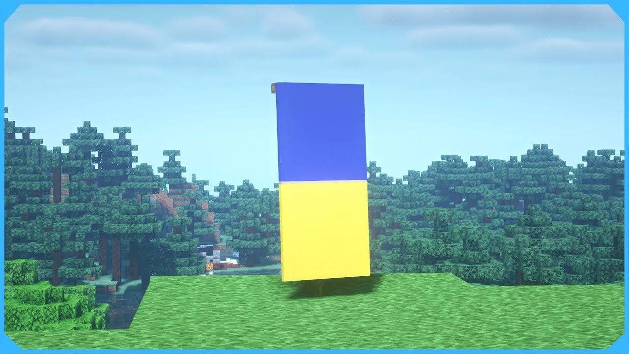 How to Make a Ukraine Flag in Minecraft - Minecraft Banner Designs ...