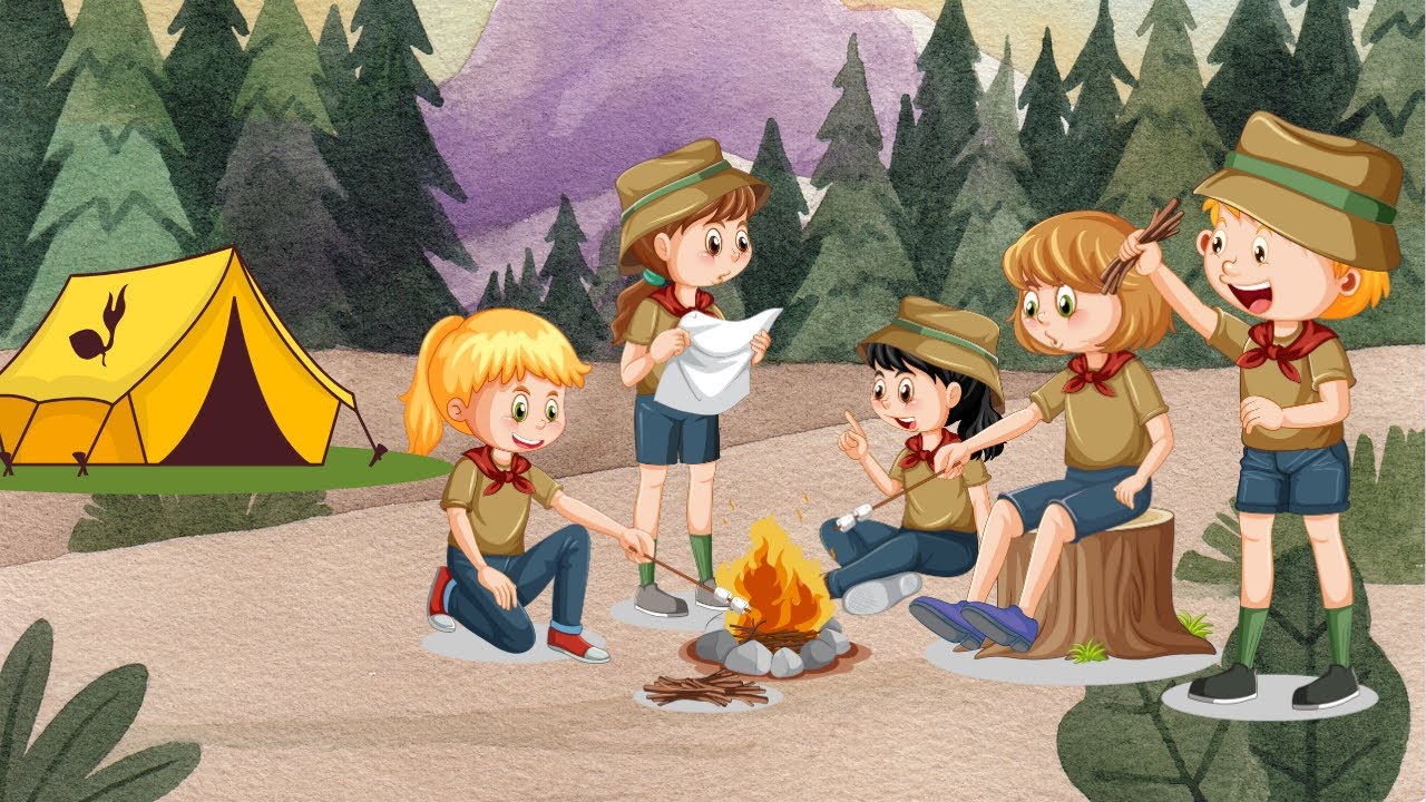 Nursery Rhymes Kids Camping Story In English-Kids Camping-Hindi nursery ...