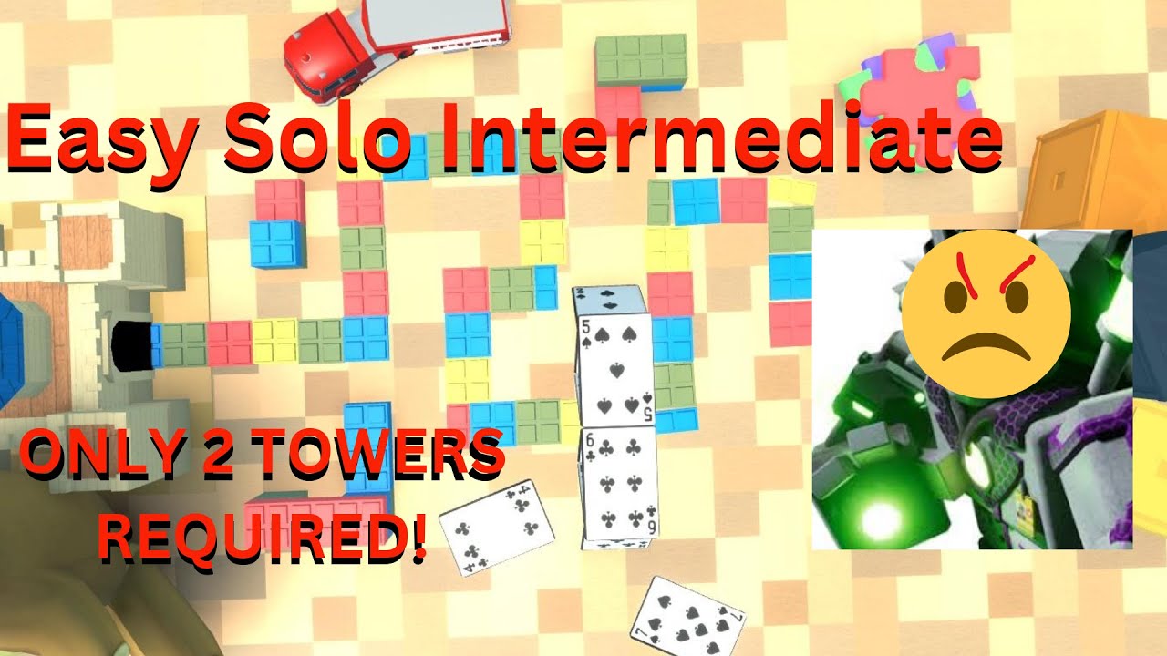 (Outdated) Easy Solo Intermediate Mode | TDS Roblox - YouTube
